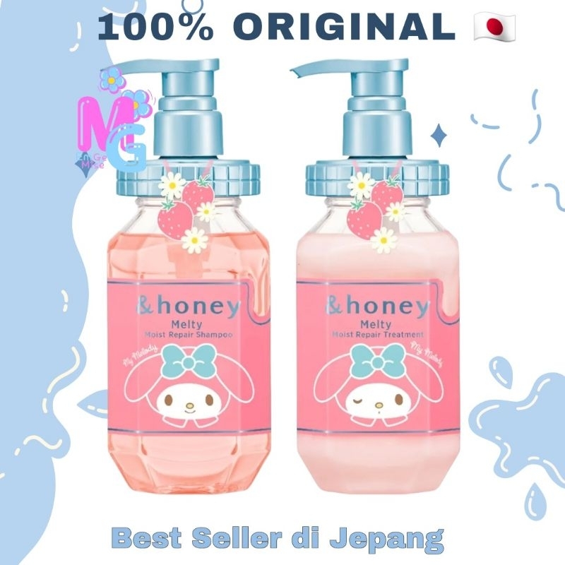 Jual &Honey Shampoo Melty Sanrio My Melody Pair Set (Limited Edition) | Shopee Indonesia
