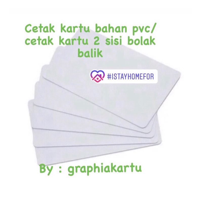 Jual cetak kartu pvc/cetak pvc card | Shopee Indonesia