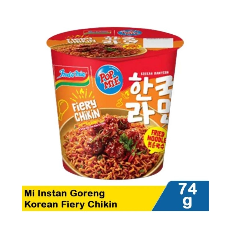 Jual Pop Mie Mi Instan Goreng Chikin Korean Fiery 74g | Shopee Indonesia