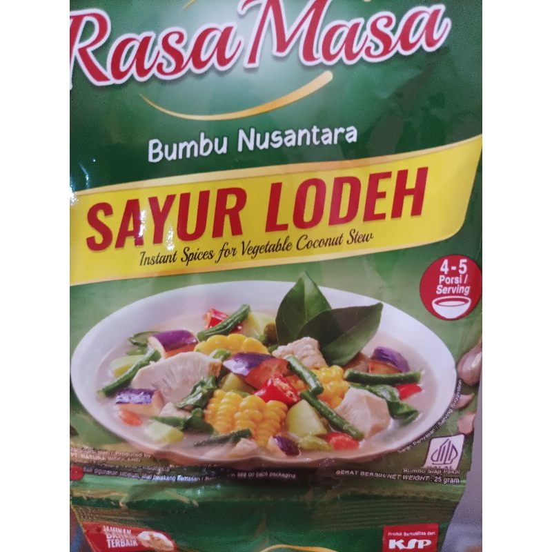 Jual rasa masa sayur lodeh 10 pcs | Shopee Indonesia