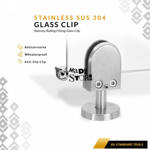 Jual Glass Clamp Klem Penjepit Jepitan Holder Bracket Braket Breket ...