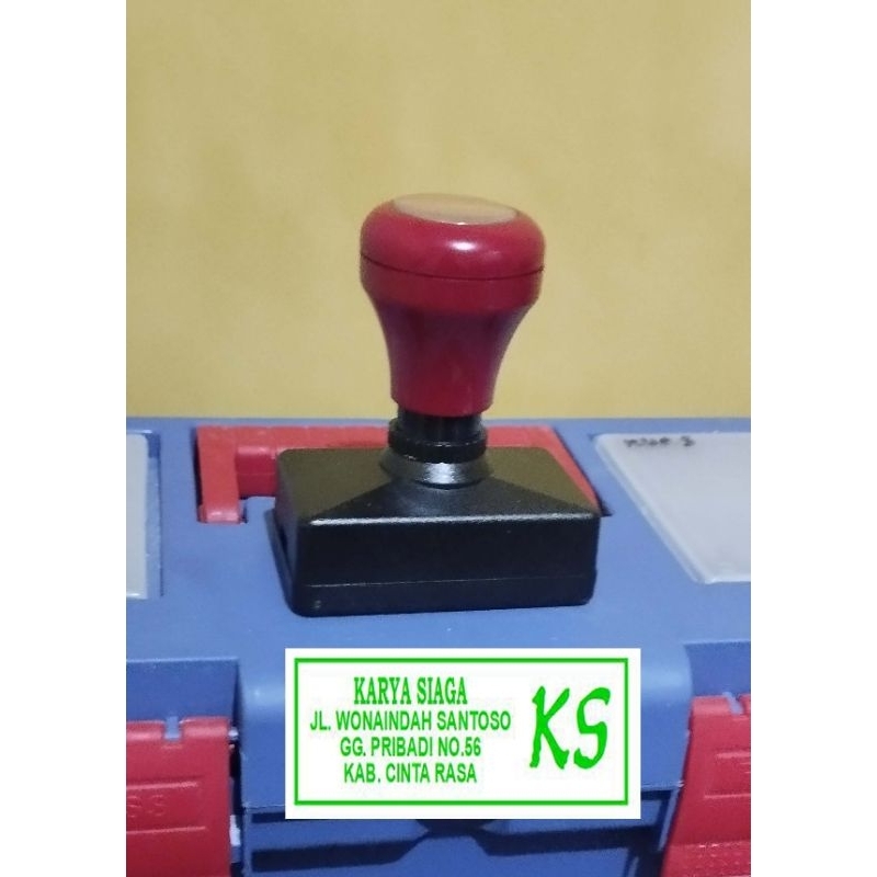 Jual Stempel flash, automatic , stempel warna 20x41mm | Shopee Indonesia