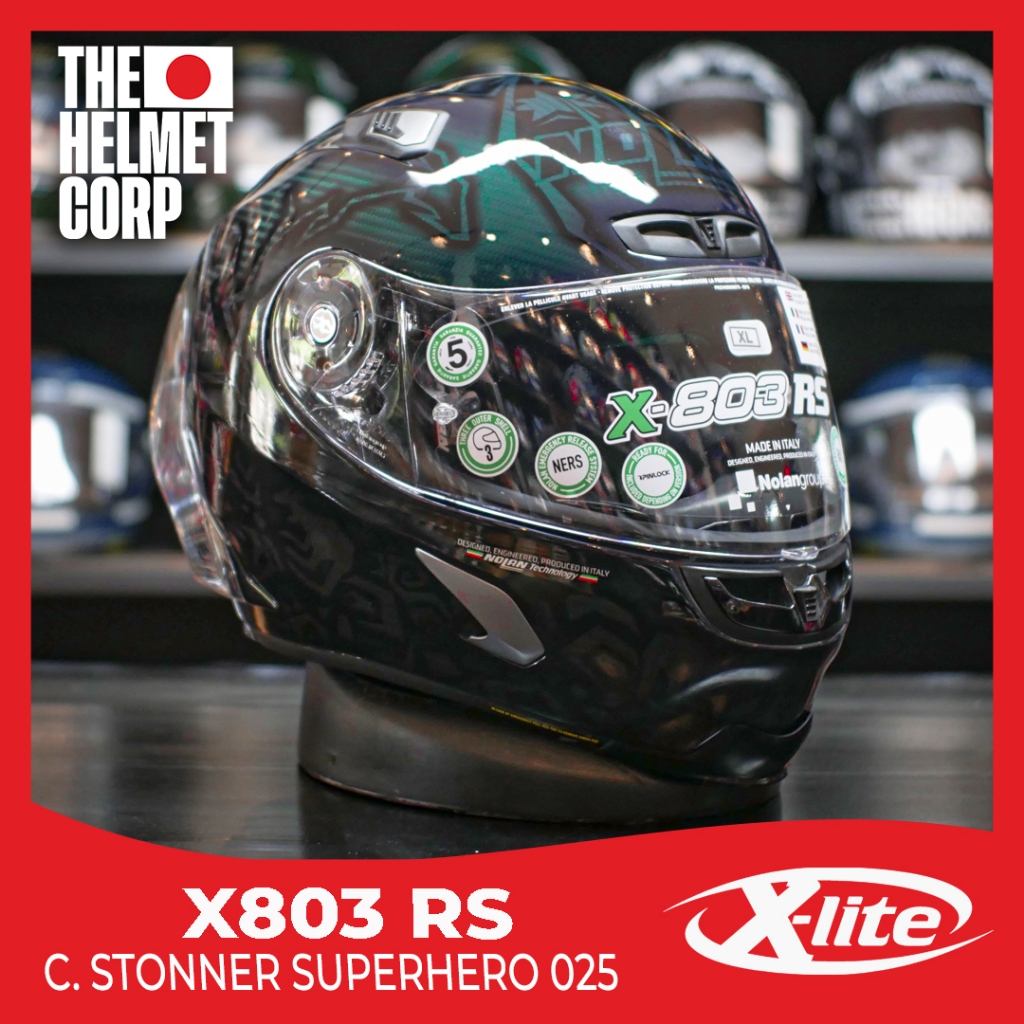 Jual HELM XLITE X803RS STONNER SUPERHERO 025 FULL FACE HELMET X803 RS ...