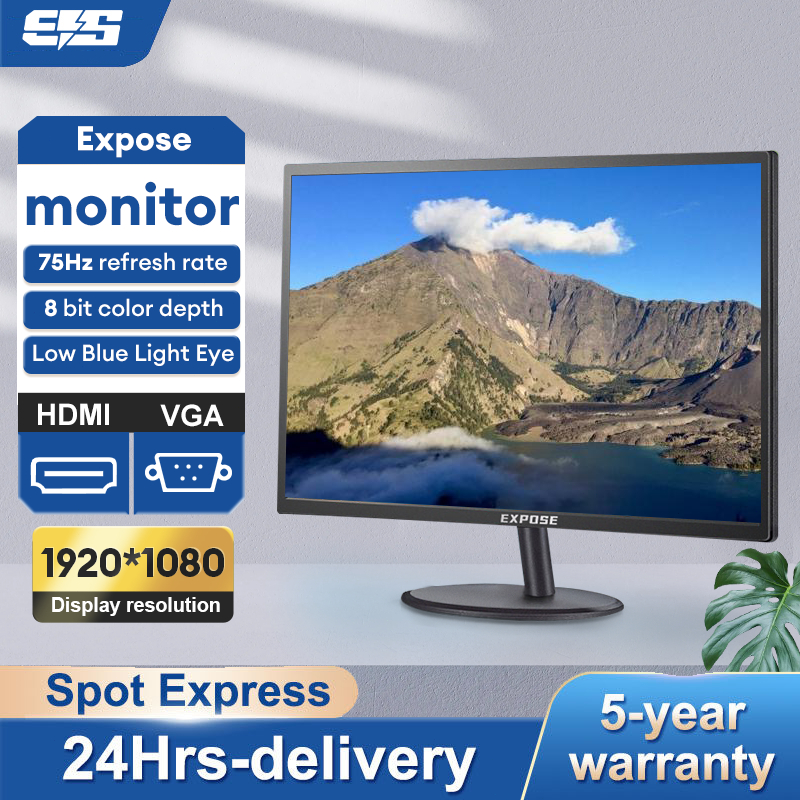Jual 24 inci monito 19 inch FHD IPS layar HD HDMI + VGA dapat dipasang ...