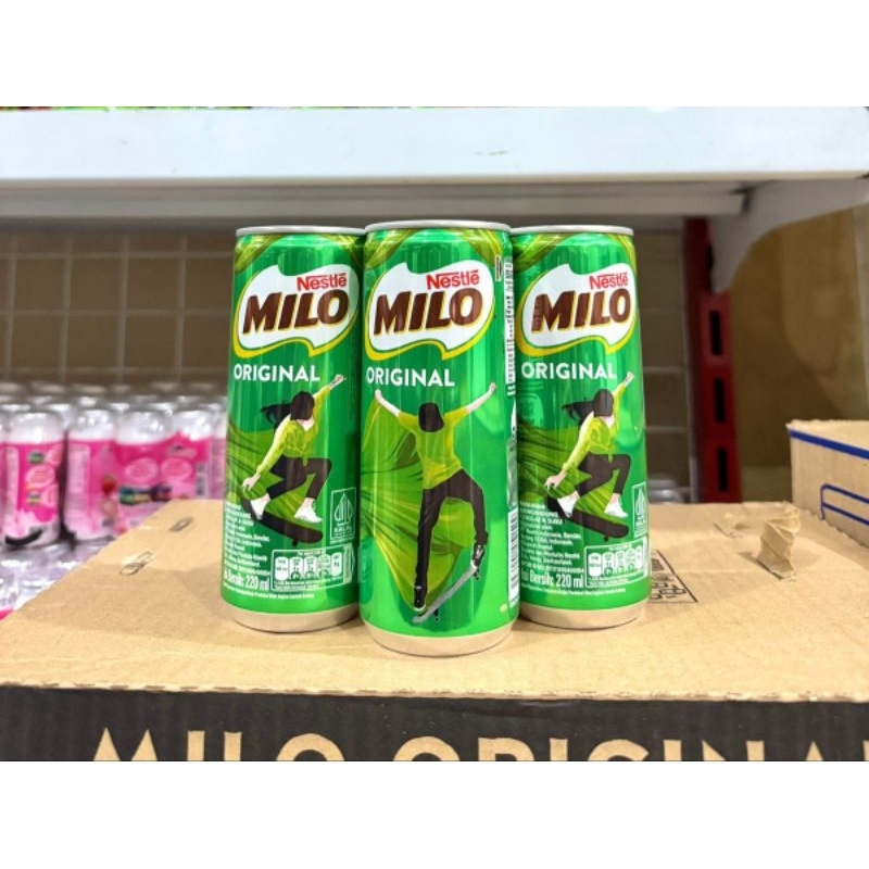Jual Nestle Milo kaleng Origina Milk cokelat 220 ml | Shopee Indonesia