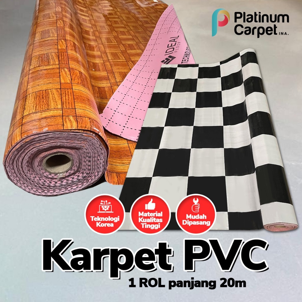 Jual Vinyl Lantai Pvc Sponge Flooring Size 2x20 Meter (Per Roll ...