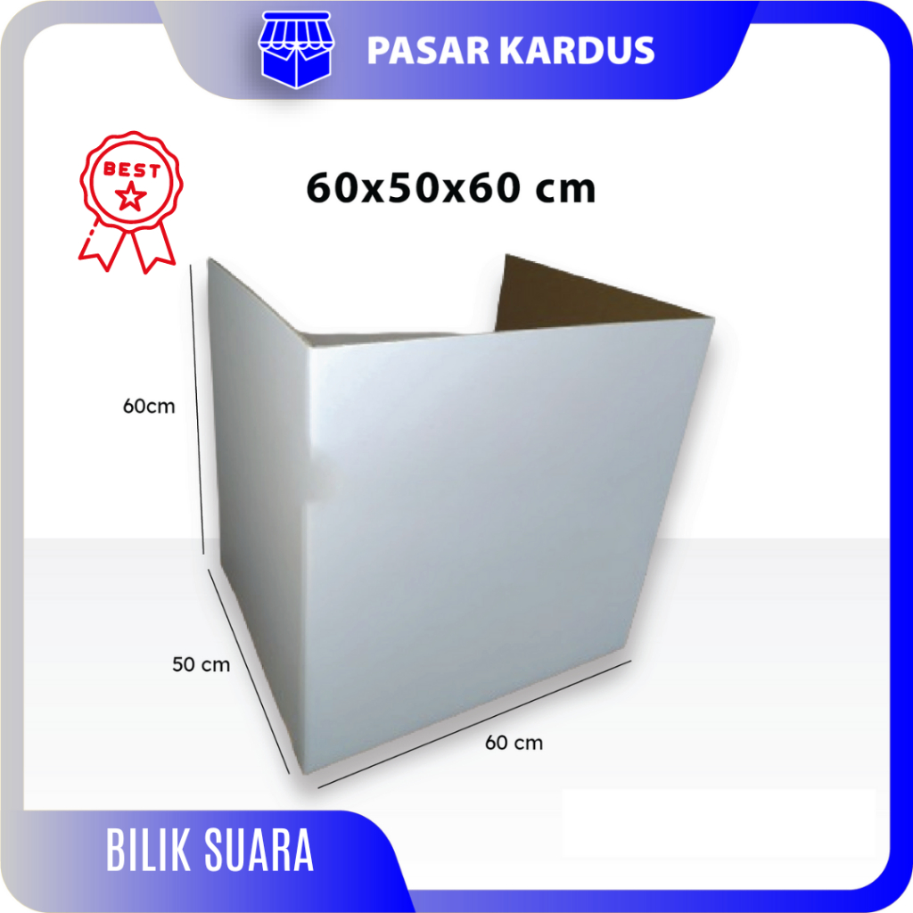 Jual BOX BILIK SUARA KARDUS PEMILU UKURAN 60x50x60 cm (HARGA PEKT 3PCS ...