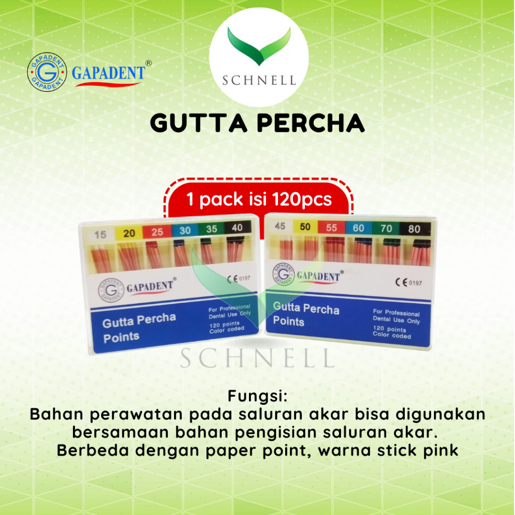 Jual Dental Gutta Percha Point/Gutap Gapadent/Guttap | Shopee Indonesia