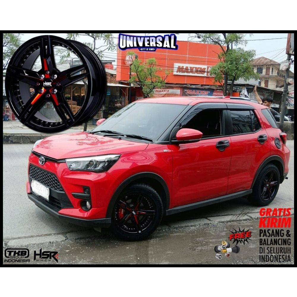 Jual VELG MOBIL RACING TIPE HSR KEUNIKAI 5064 R17X75 H8X100-114,3 ET40 ...