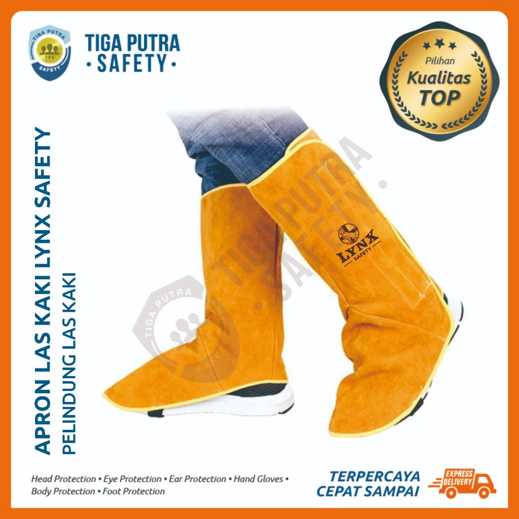 Jual Pelindung Kaki Las Kulit / Foot Safety Welding Leather Kulit Lynx ...