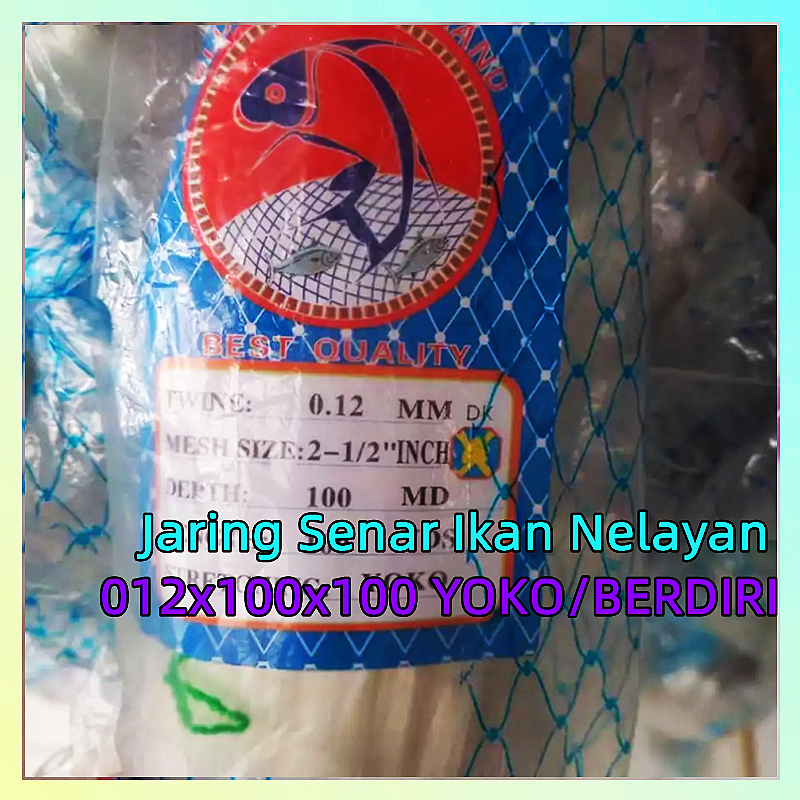 Jual Jaring Ikan Senar Nelayan 012x100x100 Yoko Berdiri Shopee Indonesia
