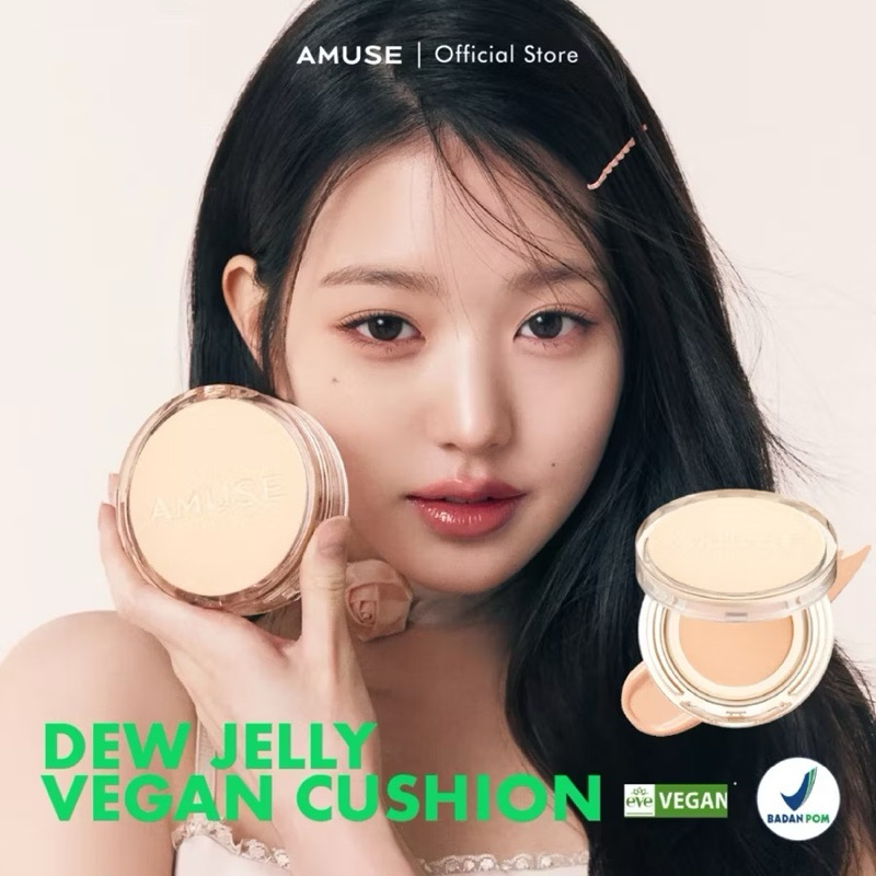 Jual AMUSE Dew Jelly Vegan Cushion 15g SPF30 PA++ : Main Cushion | Set ...