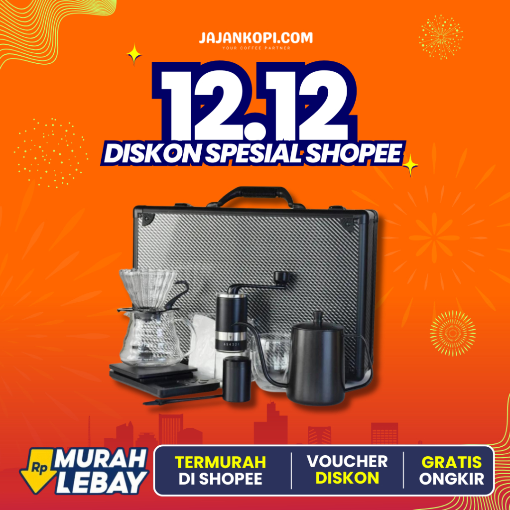 Jual paket set alat kopi manual brew portable | coffee set travel koper | Shopee Indonesia