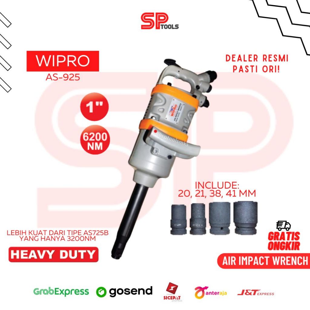 Jual AIR IMPACT WRENCH / ALAT BUKA PEMBUKA BAUT ANGIN BAN MOBIL TRUCK ...