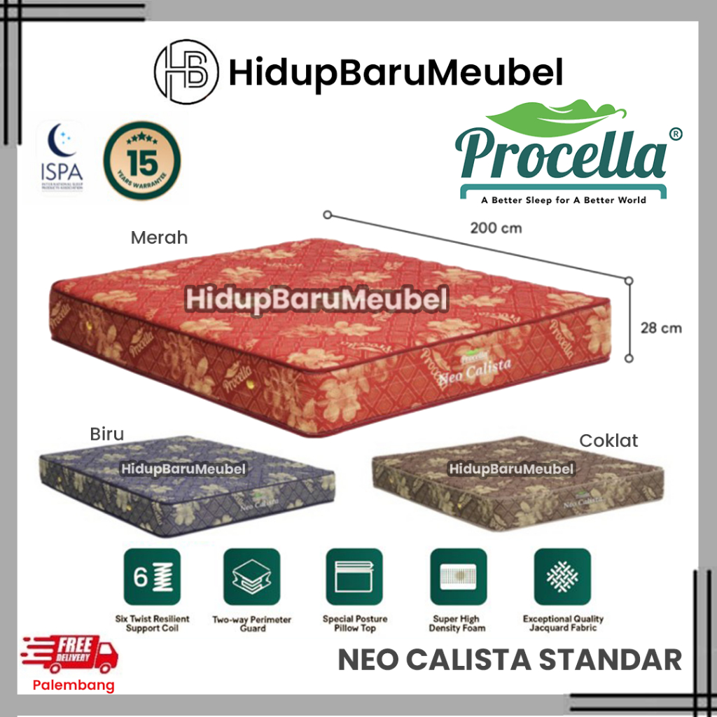 Jual Springbed Procella Standard / PO Spring Bed Ori Pabrik Kasur ...