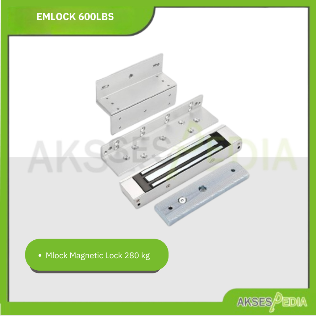 Jual Mlock Magnetic Lock dan Bracket Z L EM600LBS 280Kg | Shopee Indonesia