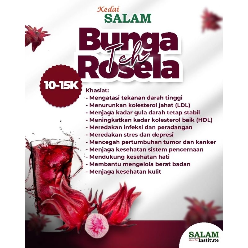 Jual Teh Rosela Asli Minuman Sehat, Segar, dan Kaya Manfaat | Shopee ...