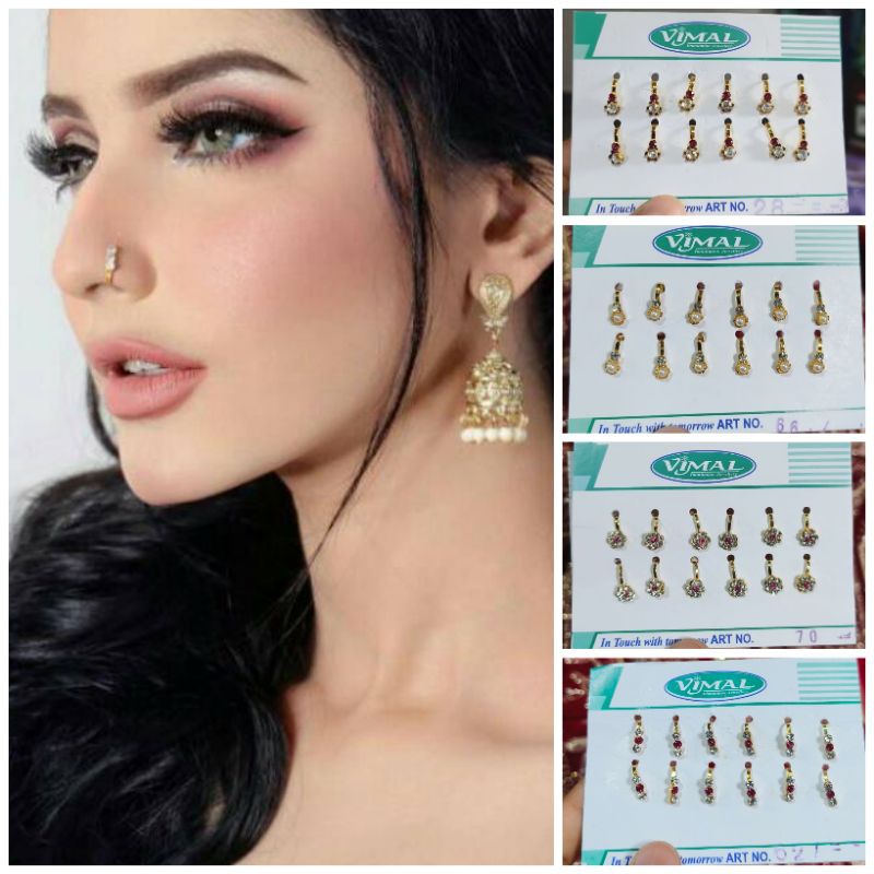 Jual Anting hidung jepit, Nath india | Shopee Indonesia