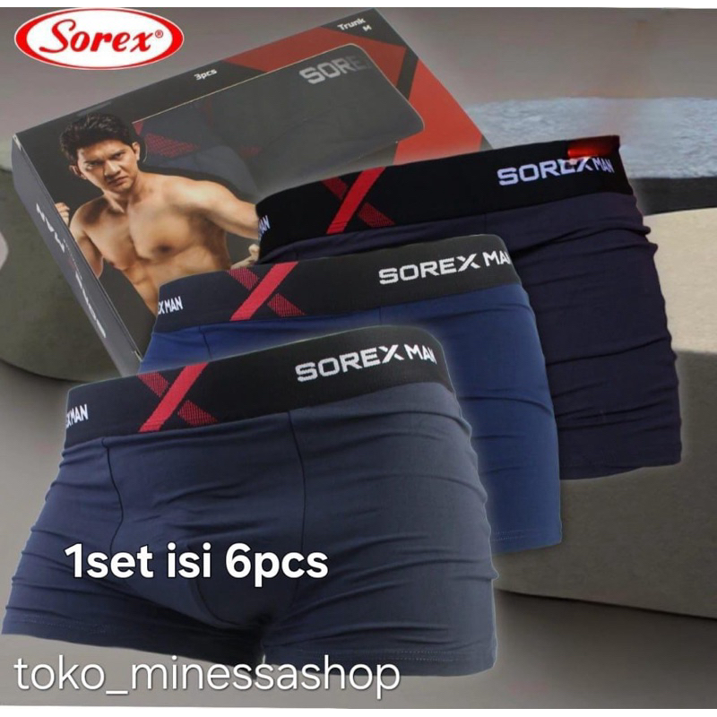 Jual isi 6pcs Boxer Sorex Man 3906 Spesial Edition’Iko Uwais’Boxer Pria ...