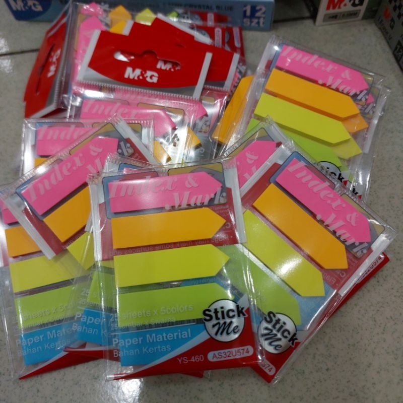 Jual Paper Sticky Notes Flag 5 Colors Notes Kertas Tempel | Shopee ...
