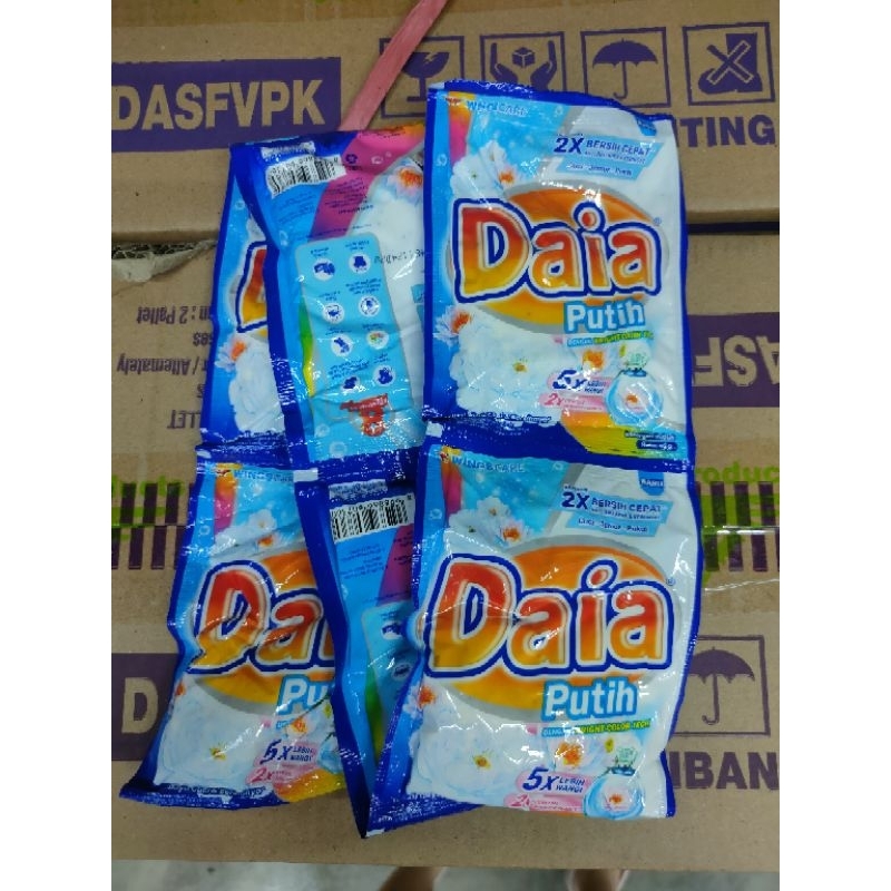Jual Detergen Bubuk Daia Putih Sachet (1 Renceng) | Shopee Indonesia