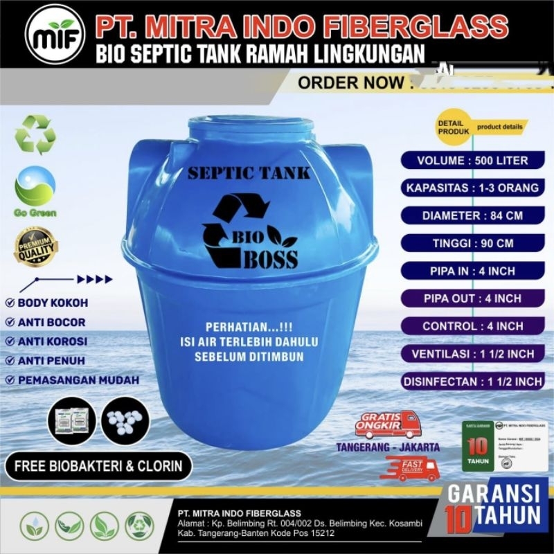Jual septic tank 500 liter bio boss | Shopee Indonesia