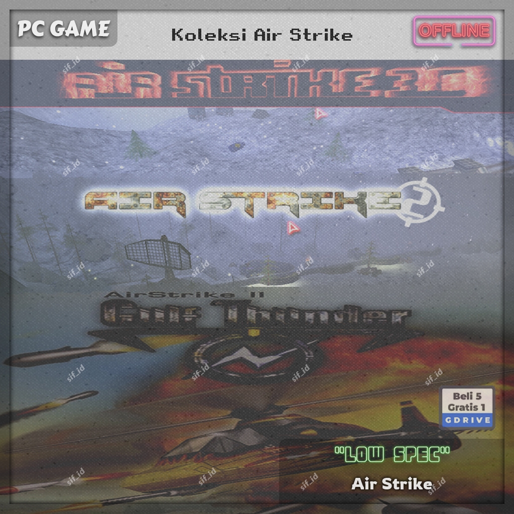 Jual AirStrike 3D - Air Strike II - AirStrike II Gulf Thunder -Koleksi AirStrike Lengkap - PC ...
