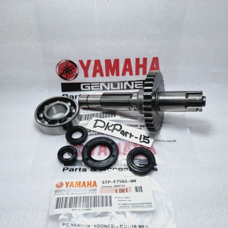 Jual As Gear Depan+Bearing 6204+Seal Mesin komplit (5TP) yamaha Jupiter ...