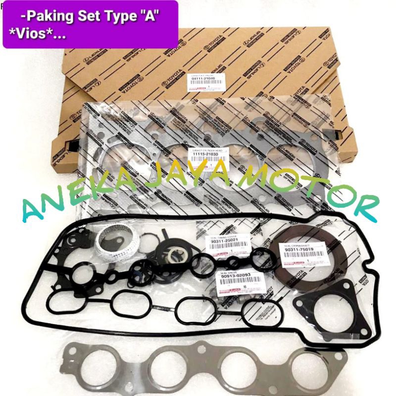 Jual packing gasket full set paking set Toyota Vios old gen 1 04111 ...