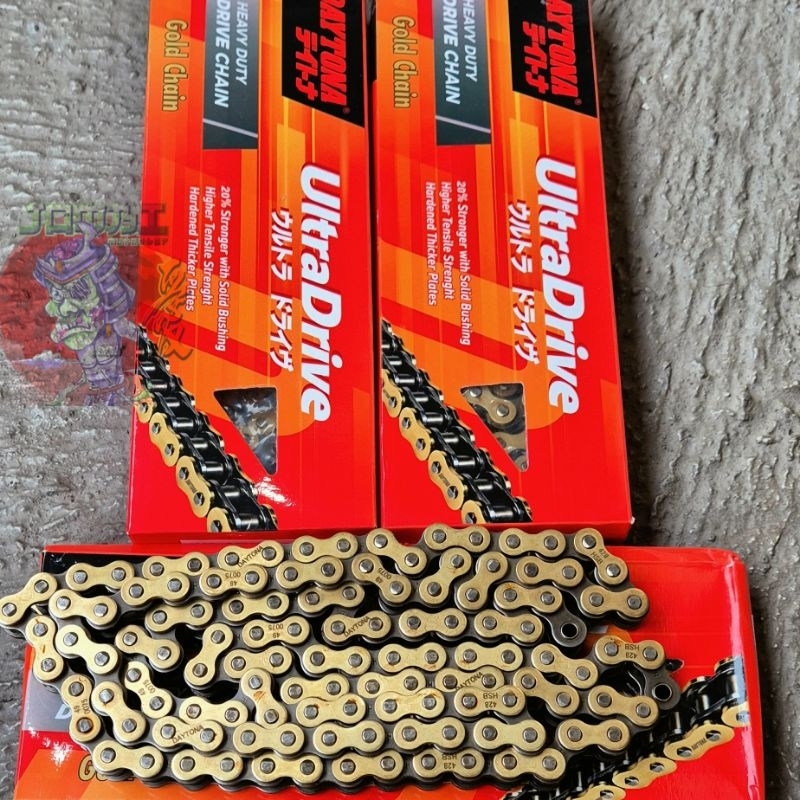 Jual RANTAI 428 DAYTONA HSB HEAVY DUTY GOLD 124L 140L CB KLX MX KING ...