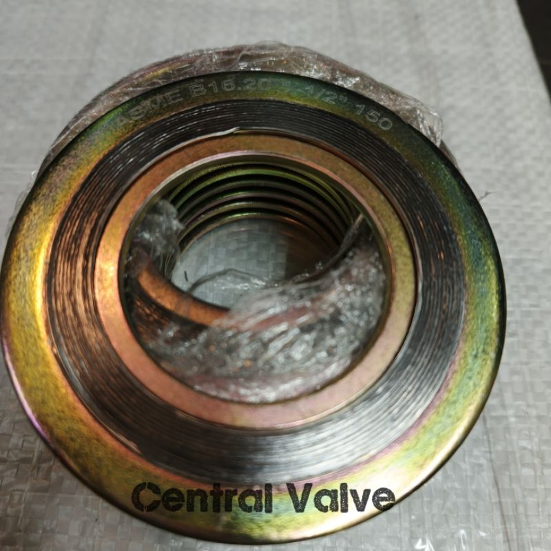 Jual Spiral Wound Gasket 12" Inch Ansi 150 Carbon Steel / SWG Besi Ansi ...