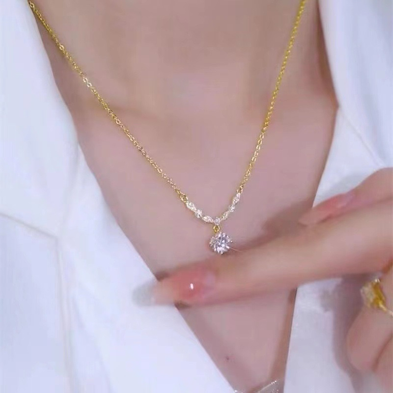 Jual (BELI 2 DAPAT BONUS) K142 KALUNG SIRENE BENTUK LIONTIN DIAMOND ...