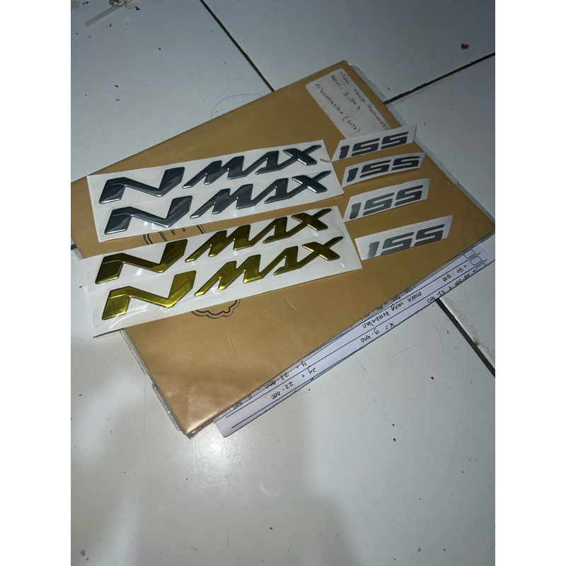 Jual nmax stiker 3d timbul dan 155 silver gold | Shopee Indonesia