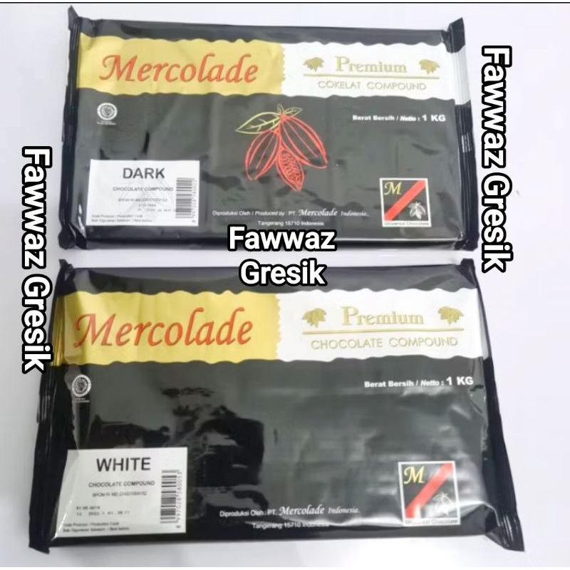 Jual Coklat Compound Mercolade Dark dan White 1Kg / Mercolade Premium ...