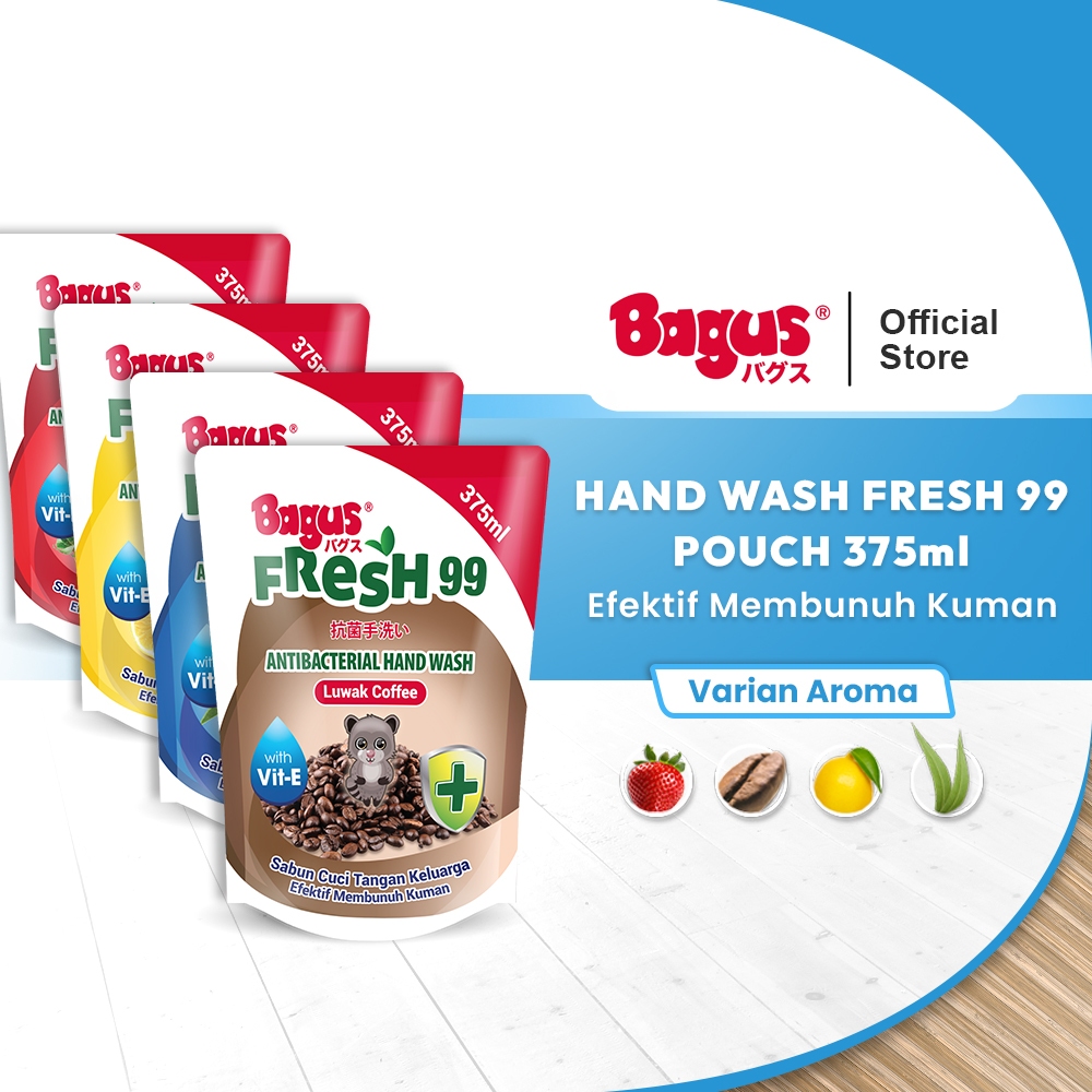 Jual Bagus Fresh 99 Sabun Cuci Tangan Refill Pouch 375 ml dengan ...