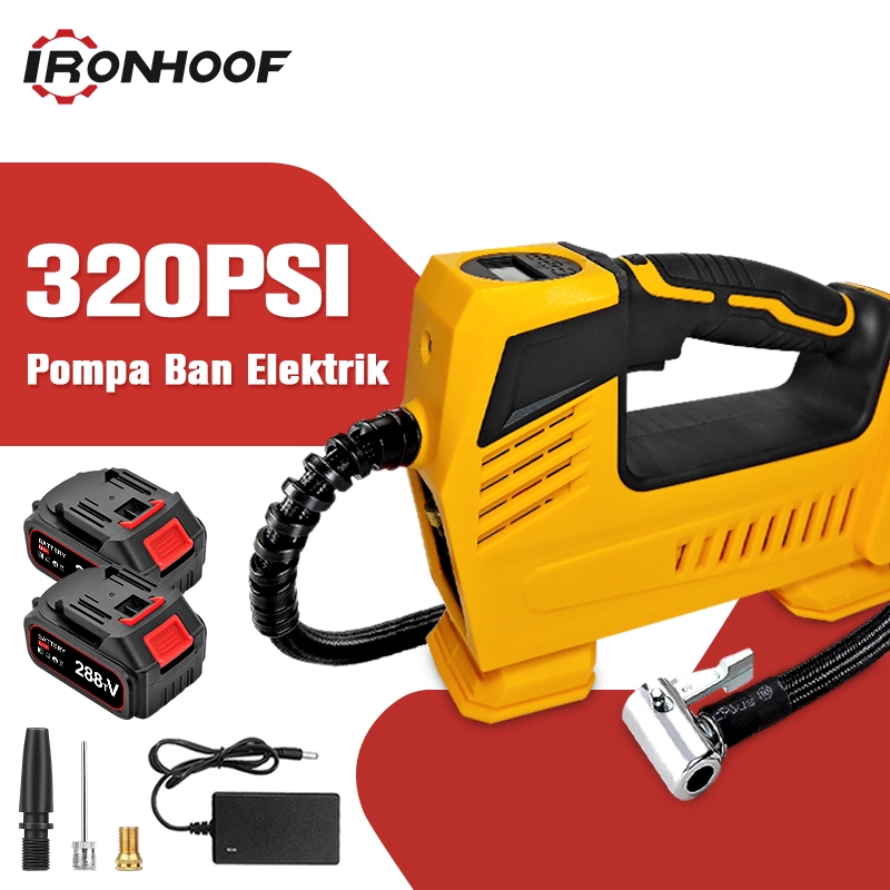 Jual IRONHOOF 288V Baterai Pompa Ban Mobil Truk Motor Elektrik Cek ...