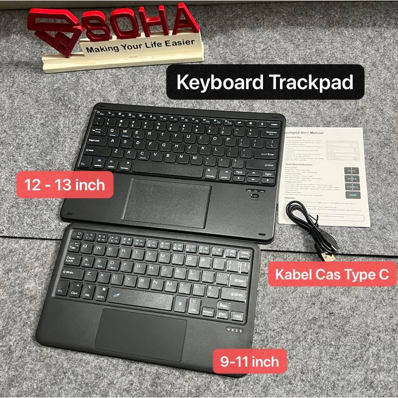 Jual Keyboard Trackpad Portable for Tablet 12 - 13 Inch Keyboard ...