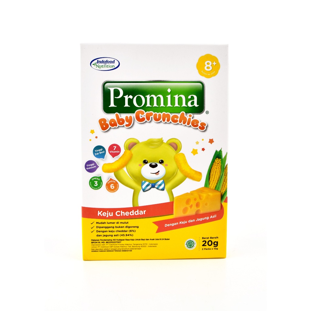 Jual PROMINA BABY CRUNCHIES KEJU CHEDDAR BOX 20g | Shopee Indonesia