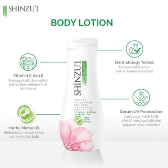 Jual ^ KYRA ^ Shinzui Body Lotion Skin Lightening UV Sakura Matsu Kirei ...