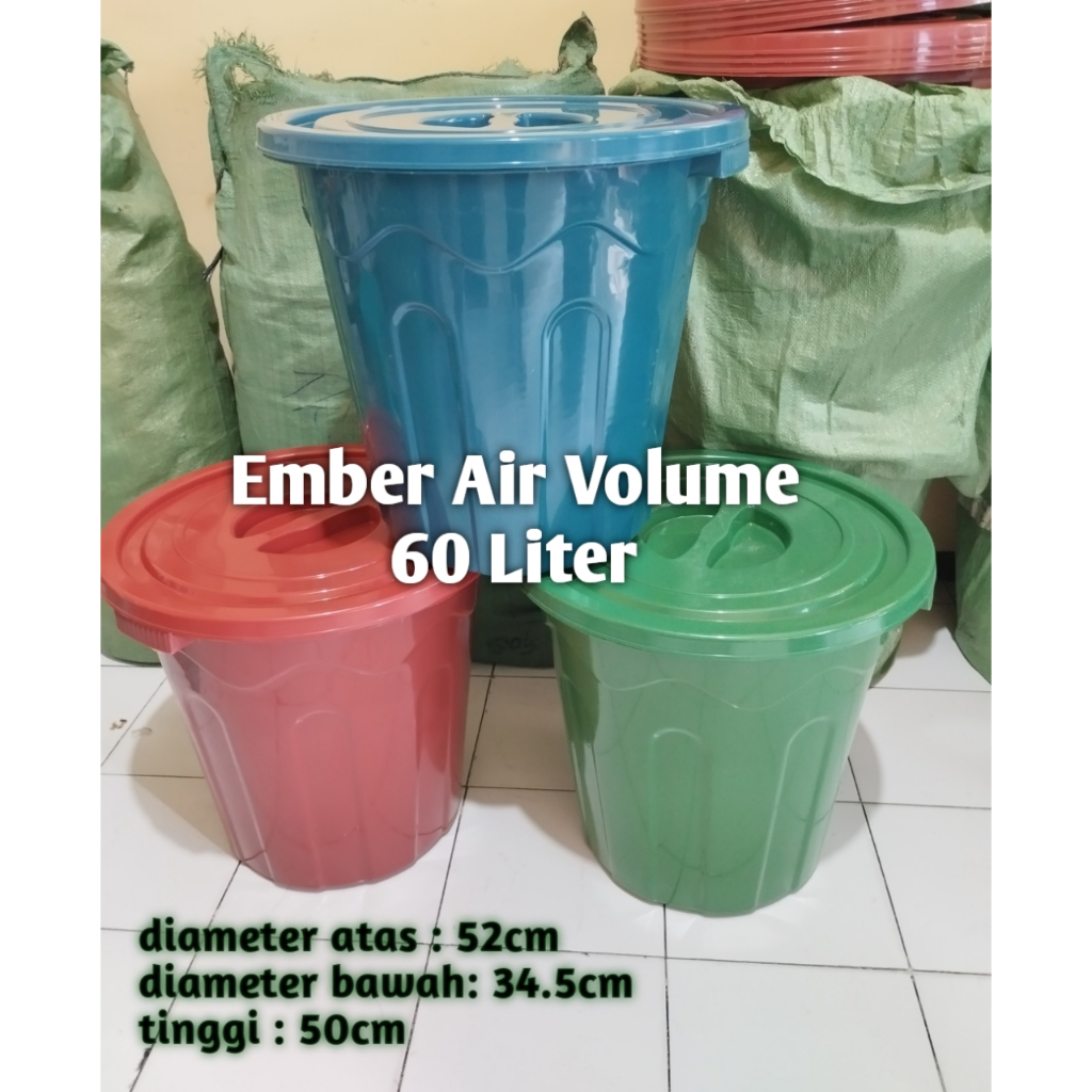 Jual Ember Jumbo Volume 60 Liter / Ember Plastik 60 Liter / Ember 60 ...