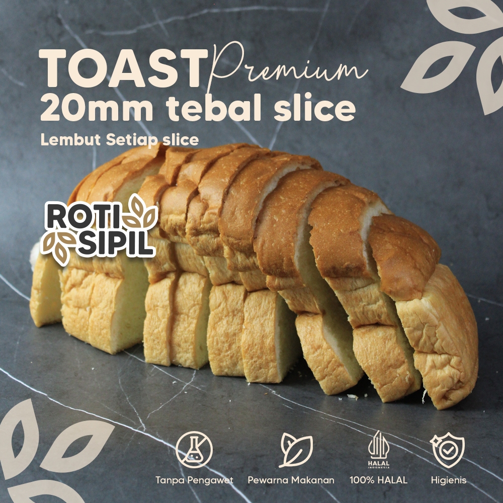Jual Roti Tawar Toast 20mm | Base Tawar Toast 20mm | Shopee Indonesia