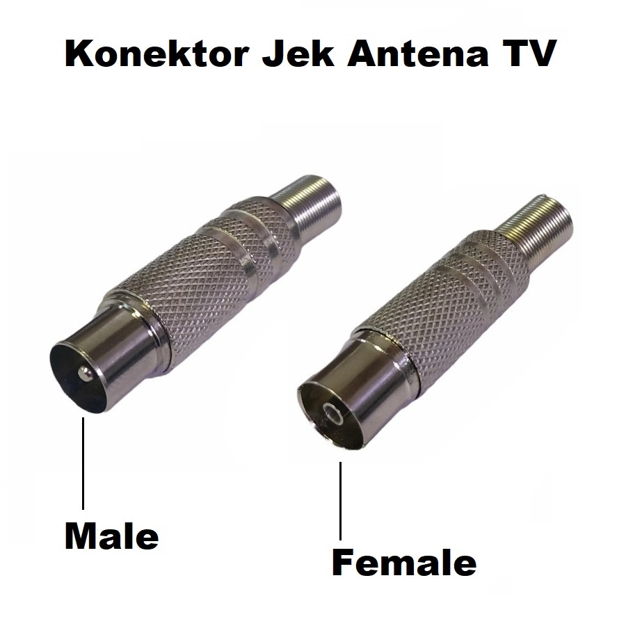 Jual Jack Konektor Jek Antena TV Male | Shopee Indonesia