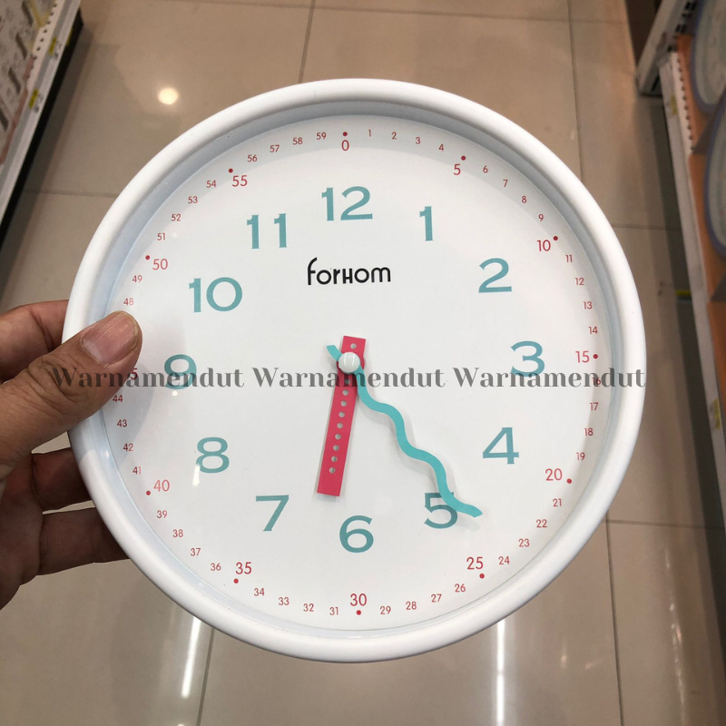 Jual Jam Dinding Edukasi Anak Jam Analog Bulat Lucu Jarum Bergelombang ...