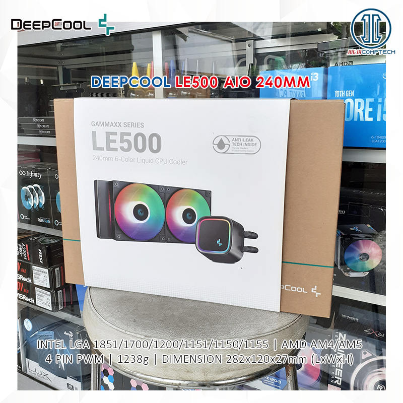 Jual CPU Cooler Deepcool LE500 240mm Liquid Water Cooling AIO | Shopee ...