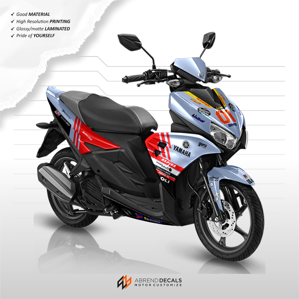 Jual DECAL FULLBODY AEROX 125 LIVERY GRESINI MOTO GP RACING TEAM ...