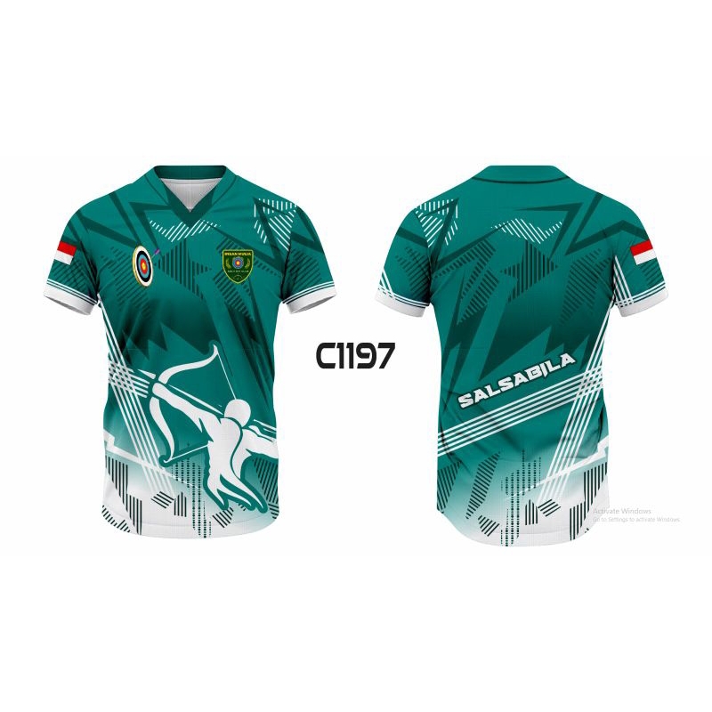 Jual Kaos Jersey Panahan / Archeri, Kaos Jersey Dry-Fit Premium Full Printing Free Custom Bagus ...