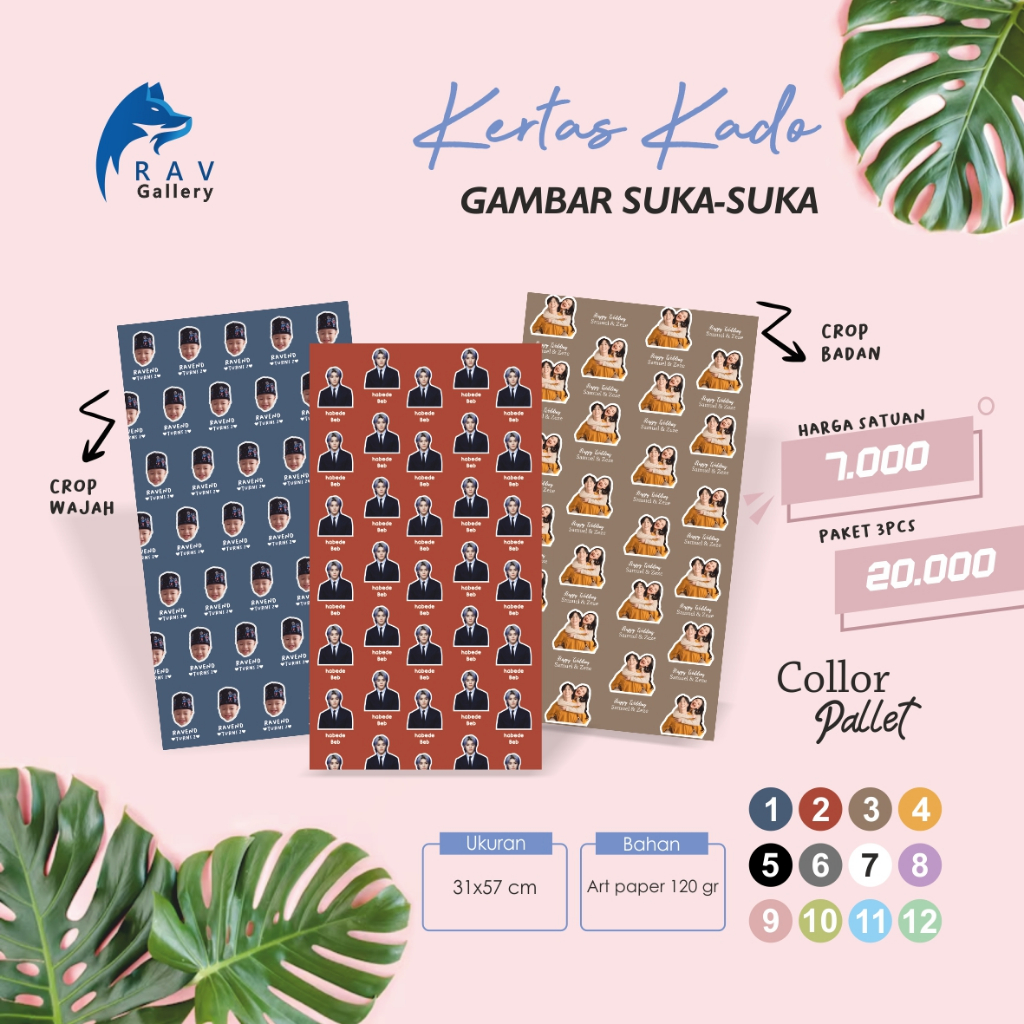 Jual KERTAS KADO CUSTOM WAJAH AYANG KPOP BTS / Kertas Kado Viral Custom ...