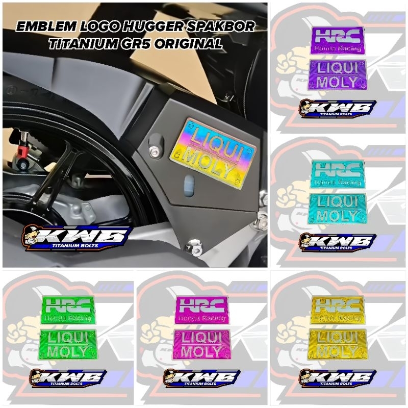 Jual Emblem logo hugger spakbor titanium gr5 original warna lengkap ...