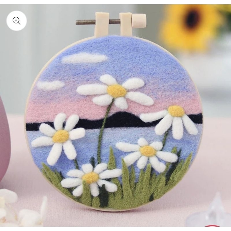 Jual Needle Felt Landscape Set DIY Wool Felting Hoop Kit Handmade Craft ...