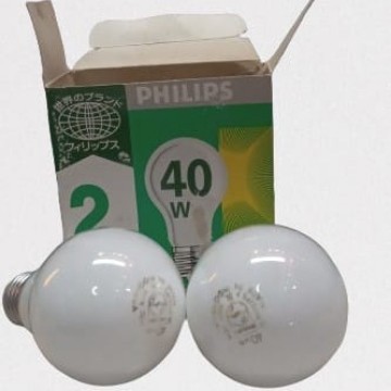 Jual Bohlam Pijar Lampu Kapal Dop 40w 40 watt Susu Softone 100v Philips ...